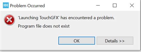 Has Anyone Had This Issue Before When Running A Touchgfx Project In