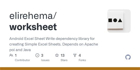 Github Elirehemaworksheet Android Excel Sheet Write Dependency