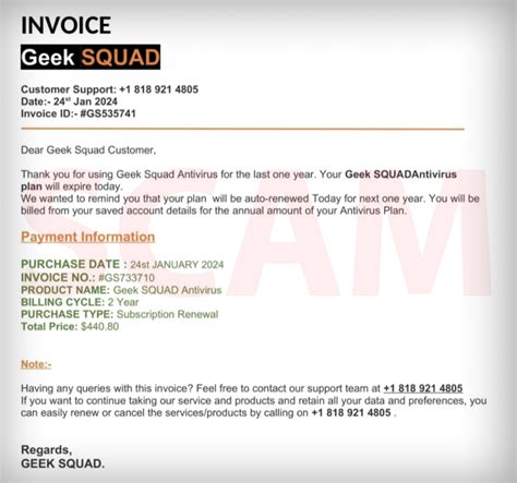 Geek Squad Scam The Renewal Trick Scam Detector