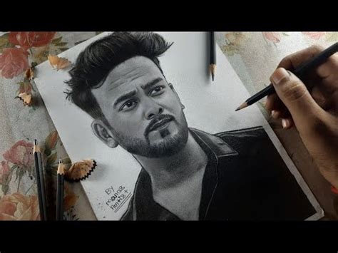 Elvish Yadav Drawing Pencil Sketch Tutorial Youtube
