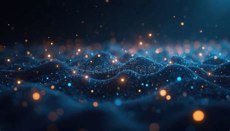 abstract illustration shows data algorithm visualization dark