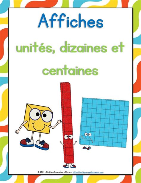 Affiches Des Unit S Dizaines Et Centaines