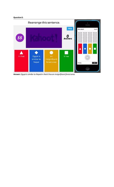 Kahoot Lesson Plan Docx