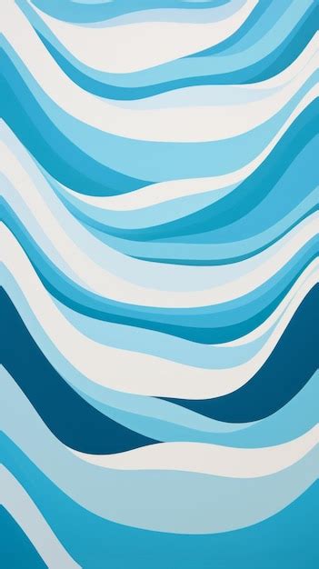 Premium Photo Playful Streamlined Waves A Bold And Chromatic Strip