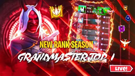 Road To Grandmaster Top 1 Region Day 3 🏆 Freefirelive Rai⭐gyangaming