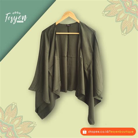 Jual Outer Cewek Warna Hijau Army Shopee Indonesia
