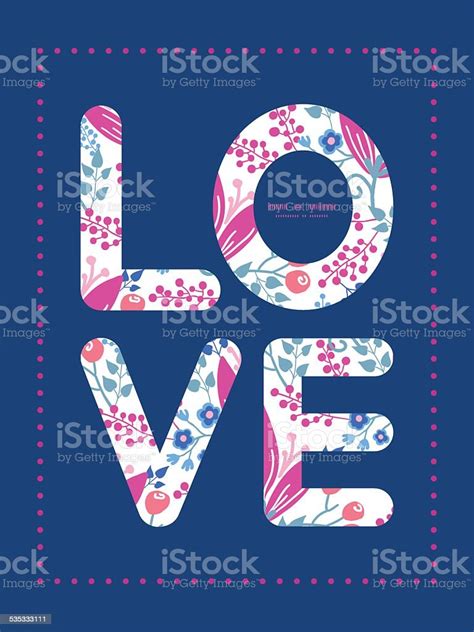 벡터 핑크 꽃 사랑입니다 텍스트 프페임 패턴 초대 축하글 카드 2015년에 대한 스톡 벡터 아트 및 기타 이미지 2015년