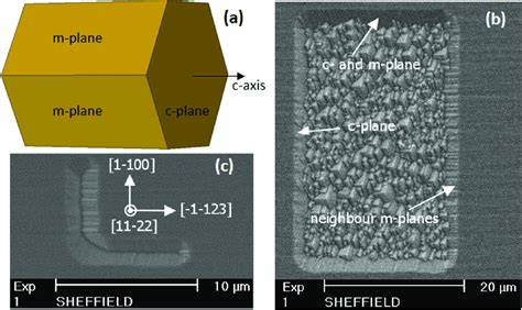 A The Schematic Structure Of A Unit Cell Of Wurtzite Gan Oriented In