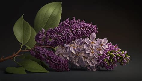Premium Photo Lilac Flower Generative AI