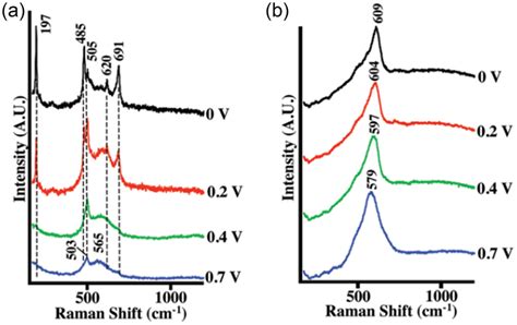 In Situ Raman Spectra Of A Co Surface And B ≈04 Ml Cobalt Oxideau