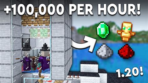 Minecraft Stacking Raid Farm 121 Best Design 100000 Itemshr