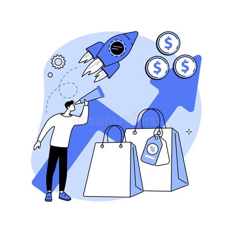 Upselling Abstract Concept Vector Illustration Stock Vector