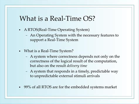 Ppt Real Time Operating Systems Powerpoint Presentation Free Download Id 3286059