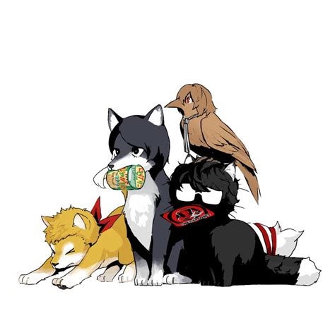 Amamiya Ren Akechi Gorou Sakamoto Ryuuji And Kitagawa Yuusuke