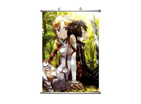Wall Scroll Asuna Kirito X Sword Art Online OtakuStore Gr