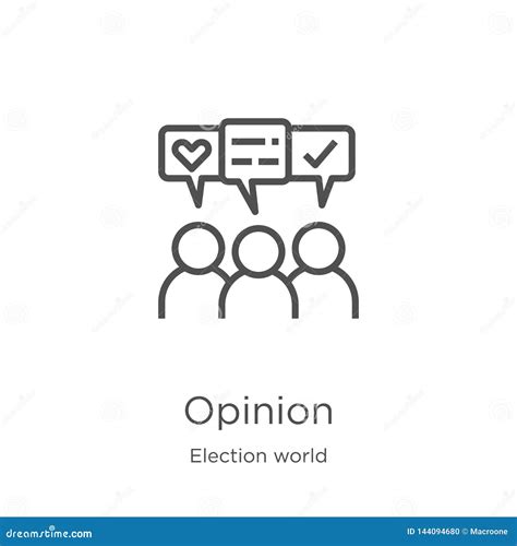 Election World Linear Icons Set Candidates Voting Ballot Democracy Campaign Electiering