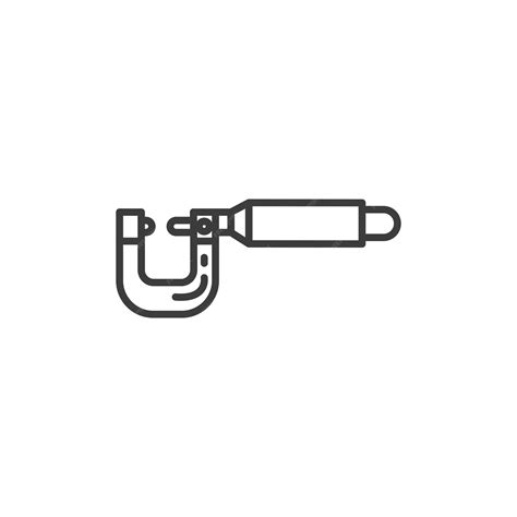Premium Vector Micrometer Icon Set Engineering Industry Diameter