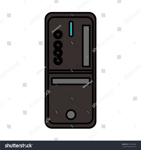 Isolated Cpu Device Design Stock Vector Royalty Free 525563665 Shutterstock