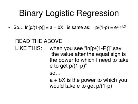 Ppt Binary Logistic Regression Powerpoint Presentation Free Download Id3206940