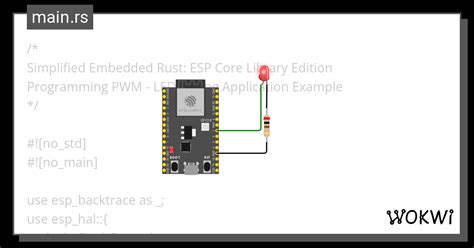 Led Fading App Ser Esp32c3 No Std Wokwi Esp32 Stm32 Arduino