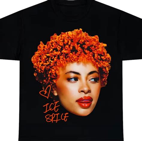 Everaura Vintage Style 90s Ice Spice T Shirt Rap Tee Concert Merch Tee