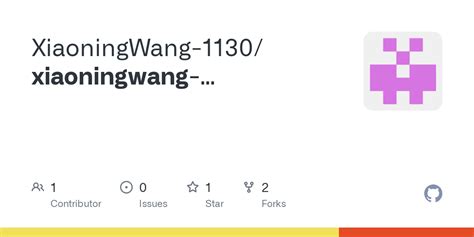 GitHub XiaoningWang 1130 Xiaoningwang 1130 Github Io