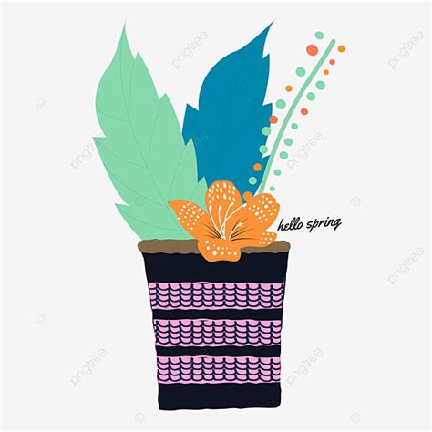Hello Spring Clipart PNG Images Cartoon Illustration Wind Hello Spring