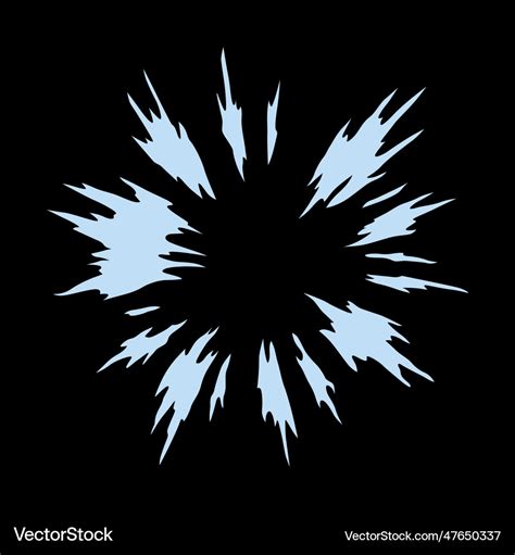 Explosion Spark Cartoon Burst Effect Royalty Free Vector