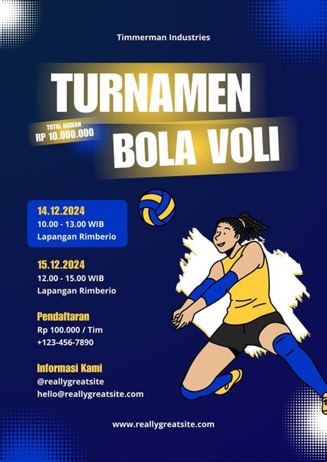 Gratis Desain Contoh Turnamen Canva
