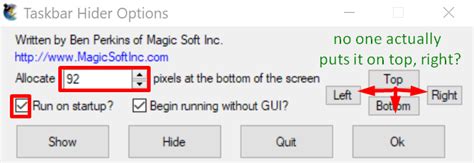 Taskbar Magic Preventing Windows From Maximising Fully • Discussions