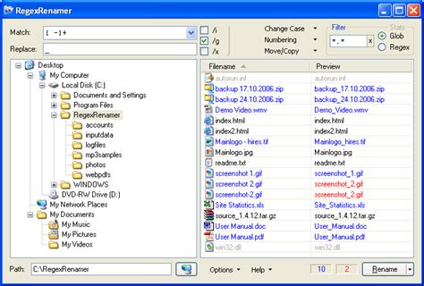 Regexrenamer