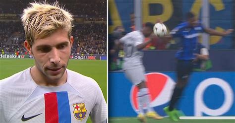 Incomprehensible Sergi Roberto Slams Match Referee As Clear Handball