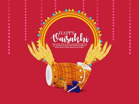 Premium Vector Happy Baisakhi Indian Sikh Festival Background