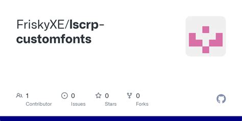 Github Friskyxelscrp Customfonts