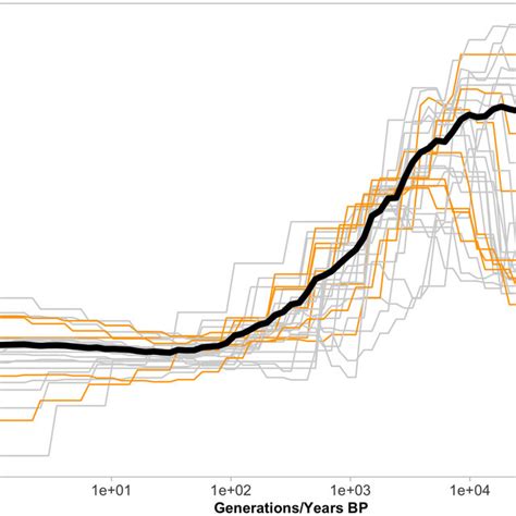 Demographic Trajectories Inferred For The Different Chromosomes In The Download Scientific