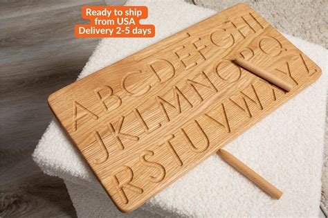 Alphabet Tracing Letter Board Reversible Printed Cursive English Lower Uppercase Montessori