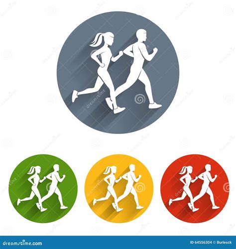 Women Running Symbols