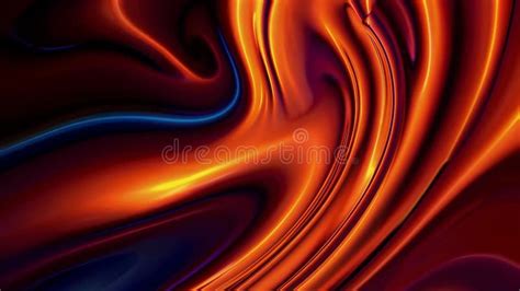 Vibrant Abstract Liquid Colors With Smooth Curves And Glossy Texture Digital Art Concept Stock