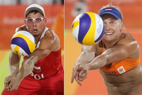 리우포토 비치발리볼 여자선수 경기복이 남자선수와 같다면 중앙일보