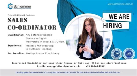 Hiring Schlemmerindia Thiruvasagam Jayaraman