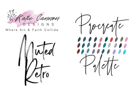 Muted Retro Procreate Color Palette Graphic By Katie Cannon Designs · Creative Fabrica