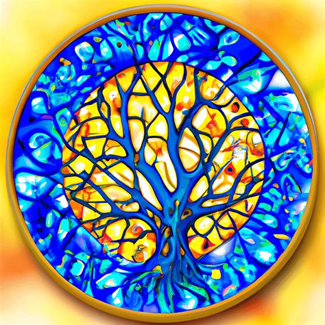 Round Circle Tree Of Life Graphic Creative Fabrica