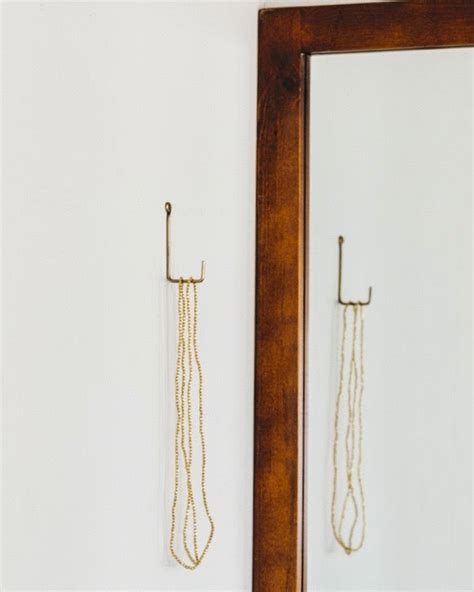 Brass Single Hook Medium Shop Fog Linen