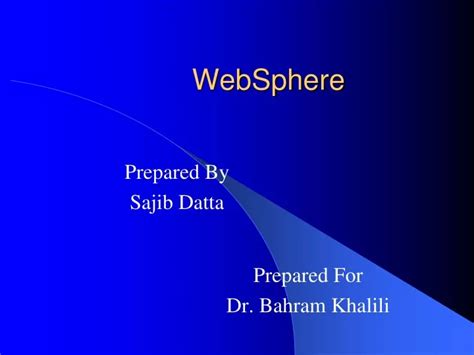 PPT WebSphere PowerPoint Presentation Free Download ID