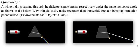 Solved Question A White Light Is Passing Through The Chegg