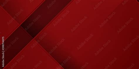 Abstract Modern Red Wallpaper Design Background Vector Illustration With 3d Overlap Layer Stock