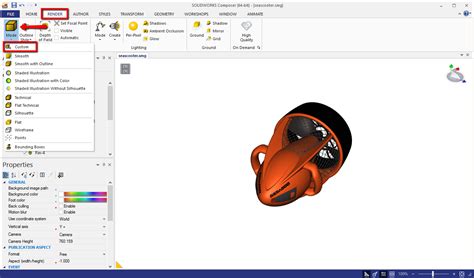 setting different render modes for individual actors in composer hawk