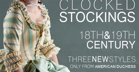 V214 18th Century Silk Clocked Stockings Now On Pre Order ~ American