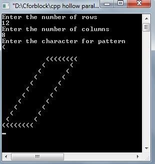 Program To Print Parallelogram Pattern In C Language Using While