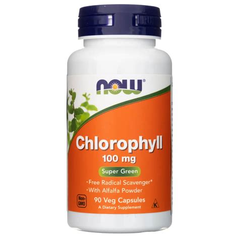 Now Foods Clorofila 100 Mg 90 Cápsulas Vegetales Medpak